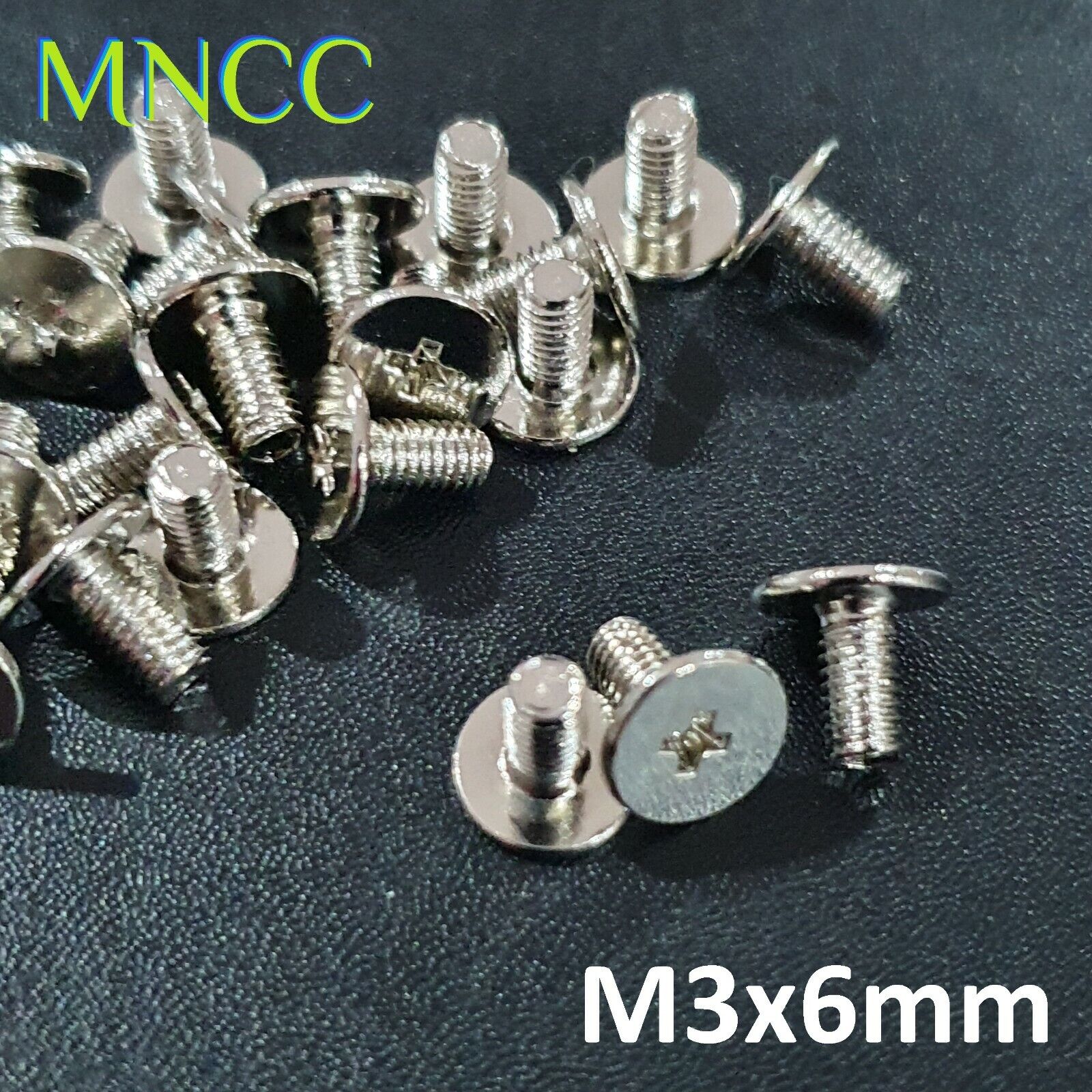 2/5/10p M3 x 6mm Wide Low Profile Wafer Head Screws Phillips Nickel ...