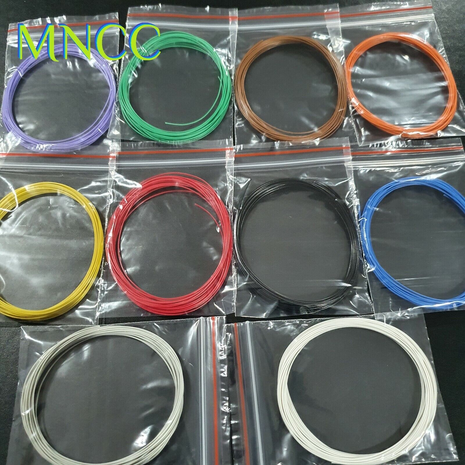 PreCut 10 Colors x 10m UL1423 30AWG Insulated PVC Single Core Tinned ...
