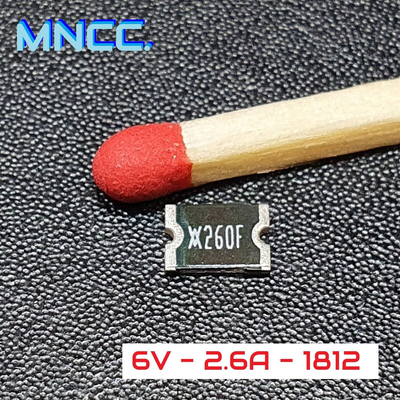 1x 1812 MINISMDC075F-2 PTC Resettable Fuse 6V 2.6A Surface Mount 4532 ...