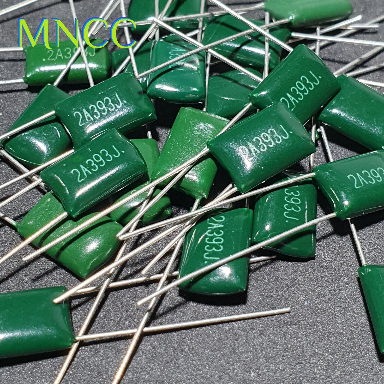 1pc ~5pc 2A393J 39nF 0.039uF 39000pF 100V 5% Mylar Green Poly PET ...
