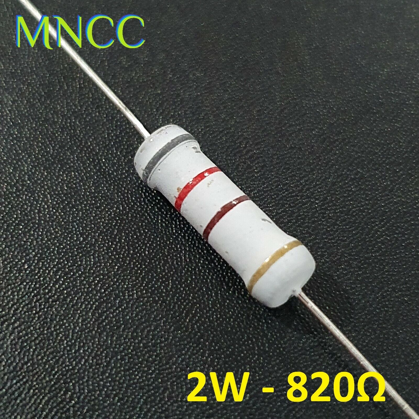 2 Watt 820? 820R Ohm Metal Oxide Film Fixed Resistor MOX 5% 2W 15mm ...