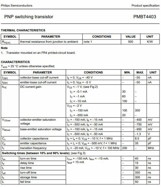 BT4403 2T 40V 600mA 250mW PNP General Purpose Silicon Transistor SMD ...