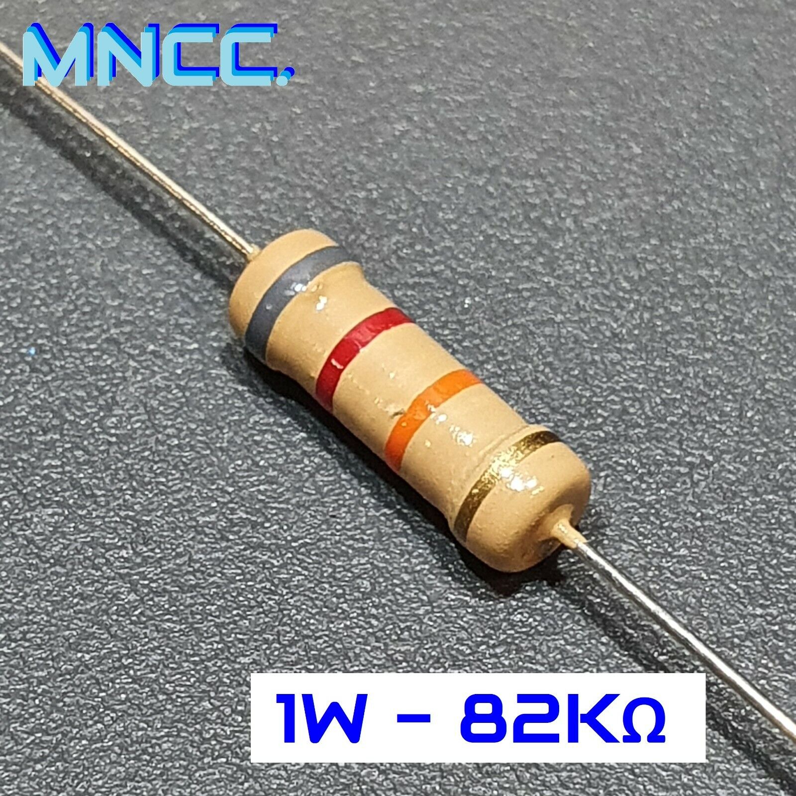 1 Watt 82K? – 82KOhm Carbon Film Fixed Resistor 5% 1W 500V 11mm Axial ...