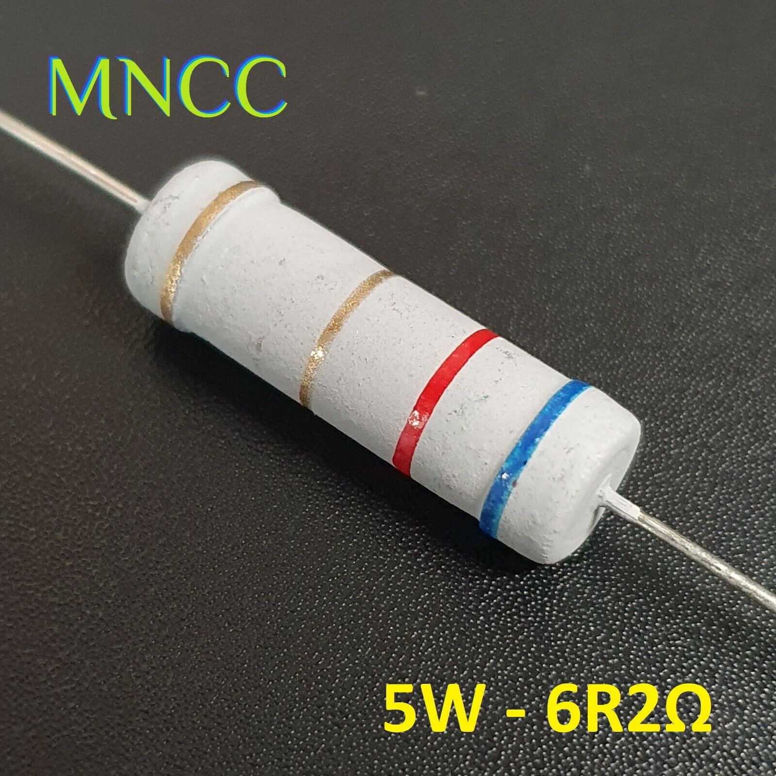 5 Watt 6R2? 6.2R Ohm 5% Metal Oxide Film Resistor MO/X 700V 24mm Axial ...