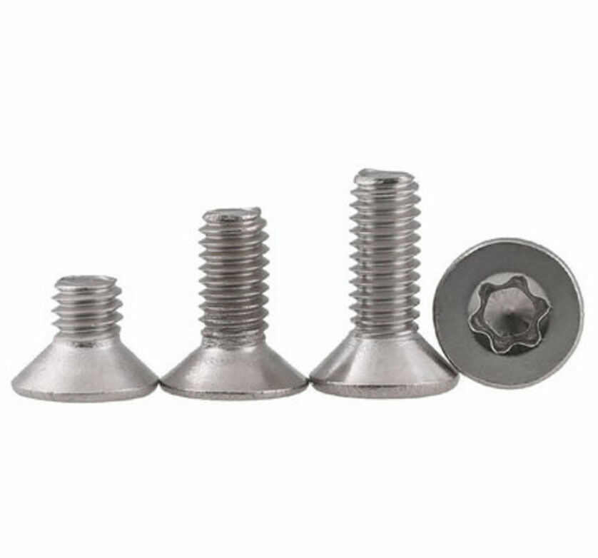 M2.5 Countersunk CSK Flat Head Torx Drive Machine Screws T8 SS304 A2-70 ...