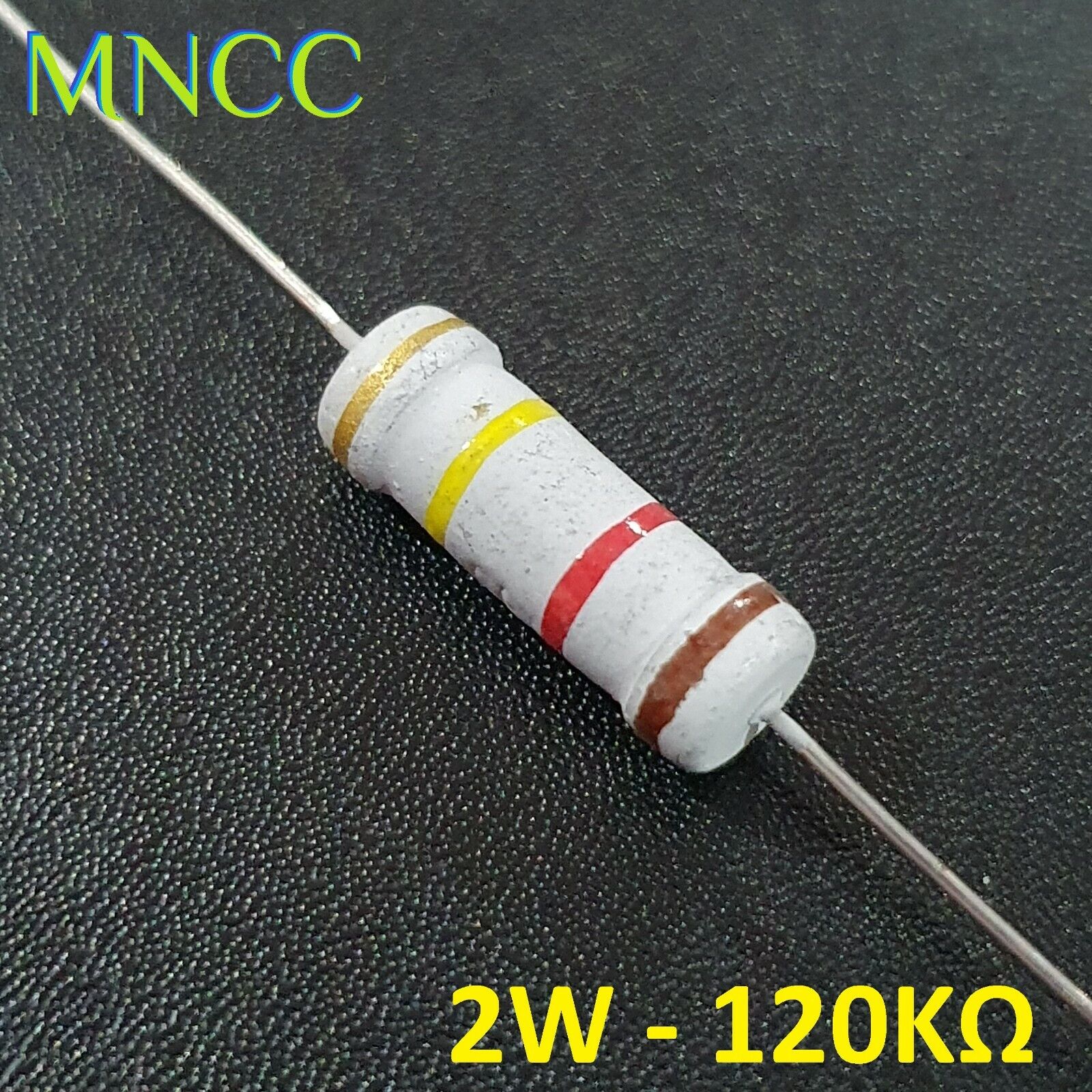 2 Watt 120K? – 120K Ohm Metal Oxide Film Fixed Resistor MOX 5% 2W 15mm ...