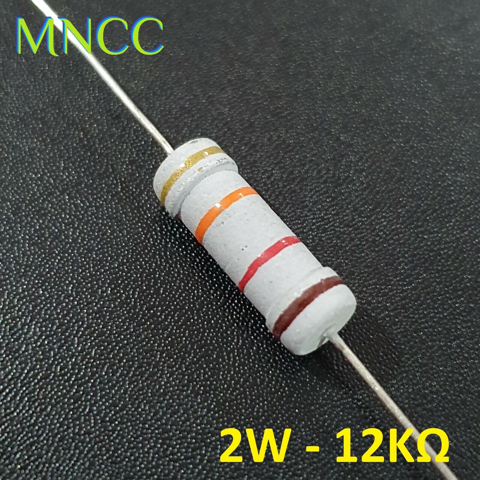 2 Watt 12K? – 12K Ohm Metal Oxide Film Fixed Resistor MOX 5% 2W 15mm ...