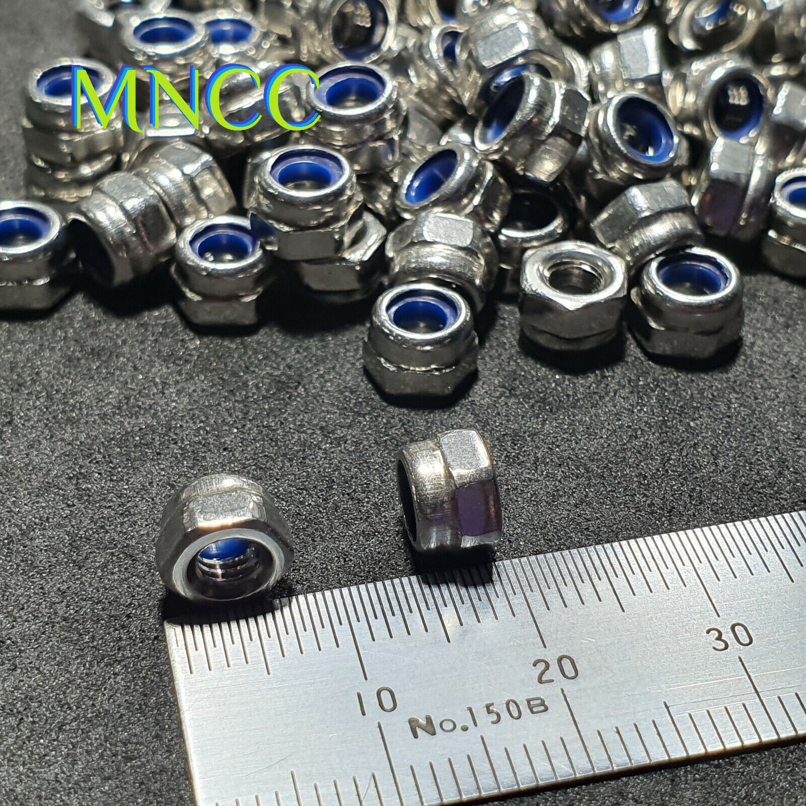 M4 Nylock A2 Stainless Steel Nylon Insert Lock Nut Metric Thread Self ...